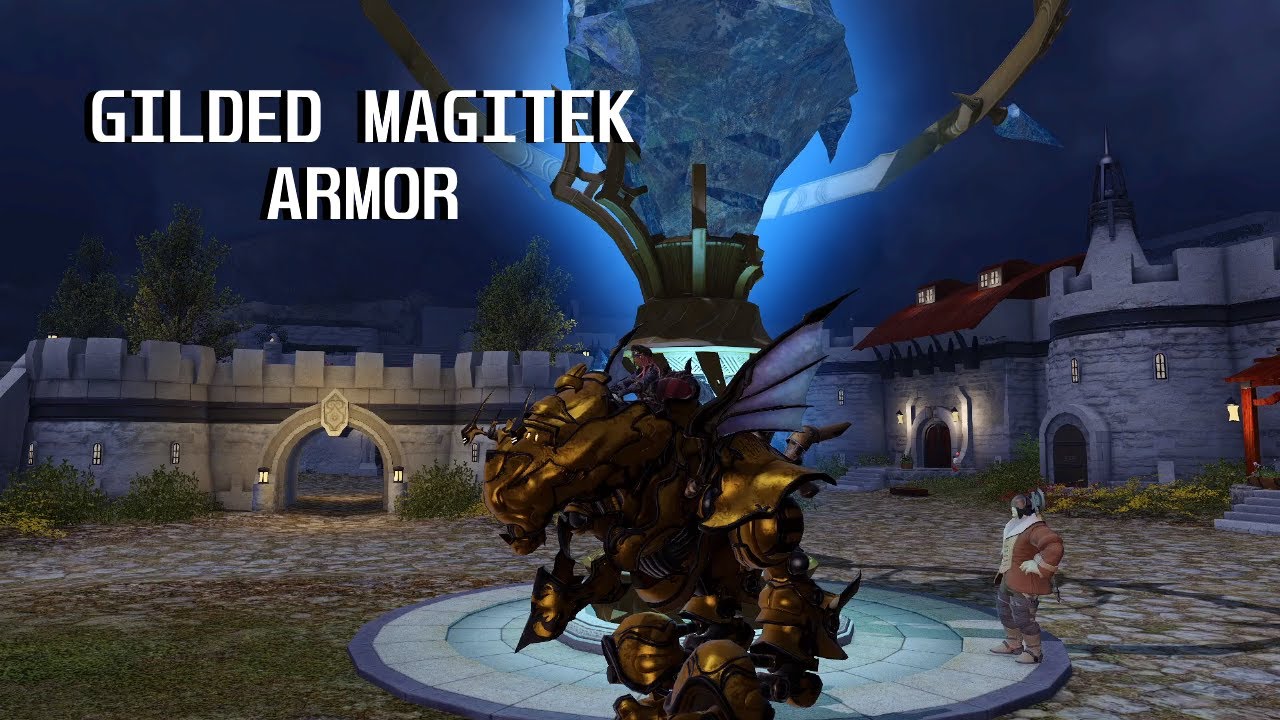 FFXIV Mount Roulette: Gilded Magitek Armor - The Golden Experience ...