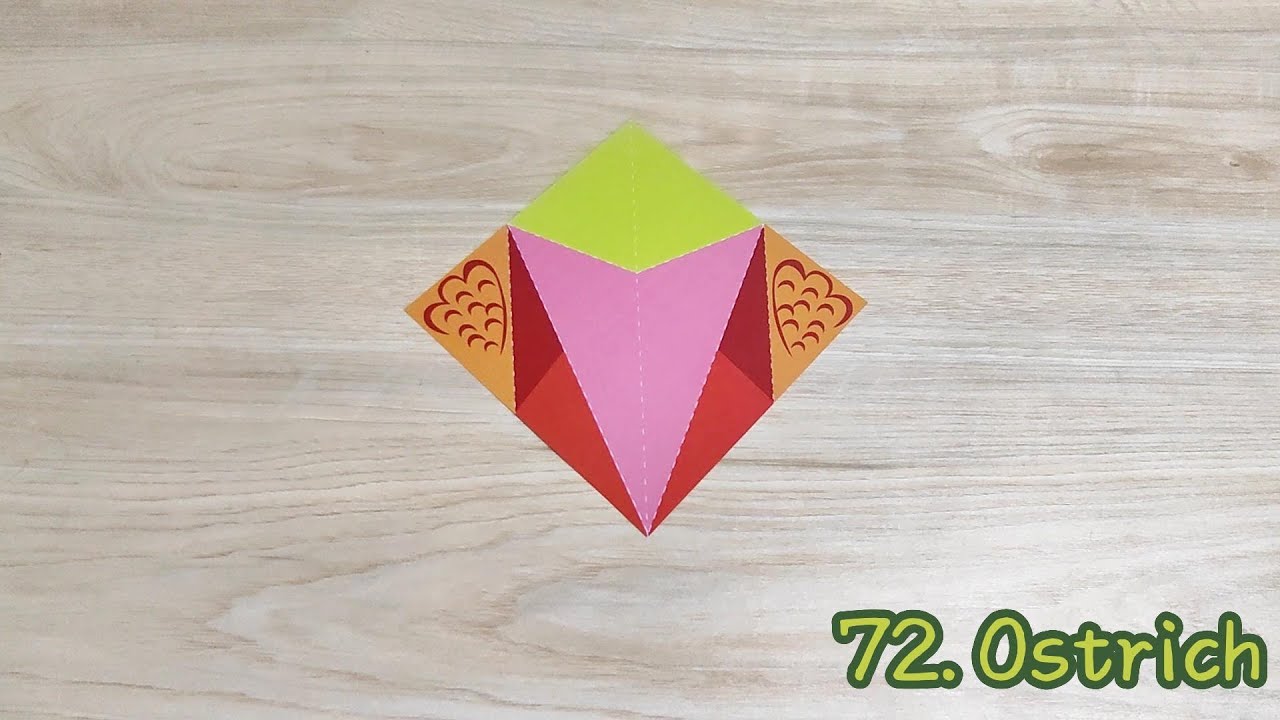 72. Ostrich - How to make an Origami Ostrich - YouTube