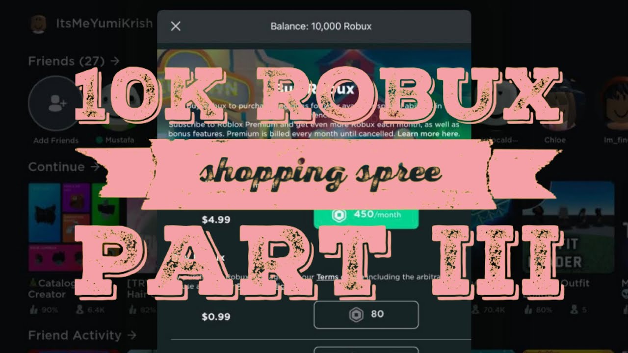 10K PREPPY ROBUX SHOPPING SPREE! PART 3 - YouTube