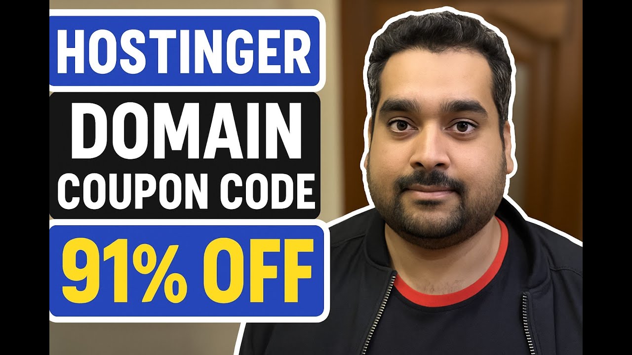 Hostinger Domain Coupon Code 2025 - Get 91% Coupon Code - YouTube