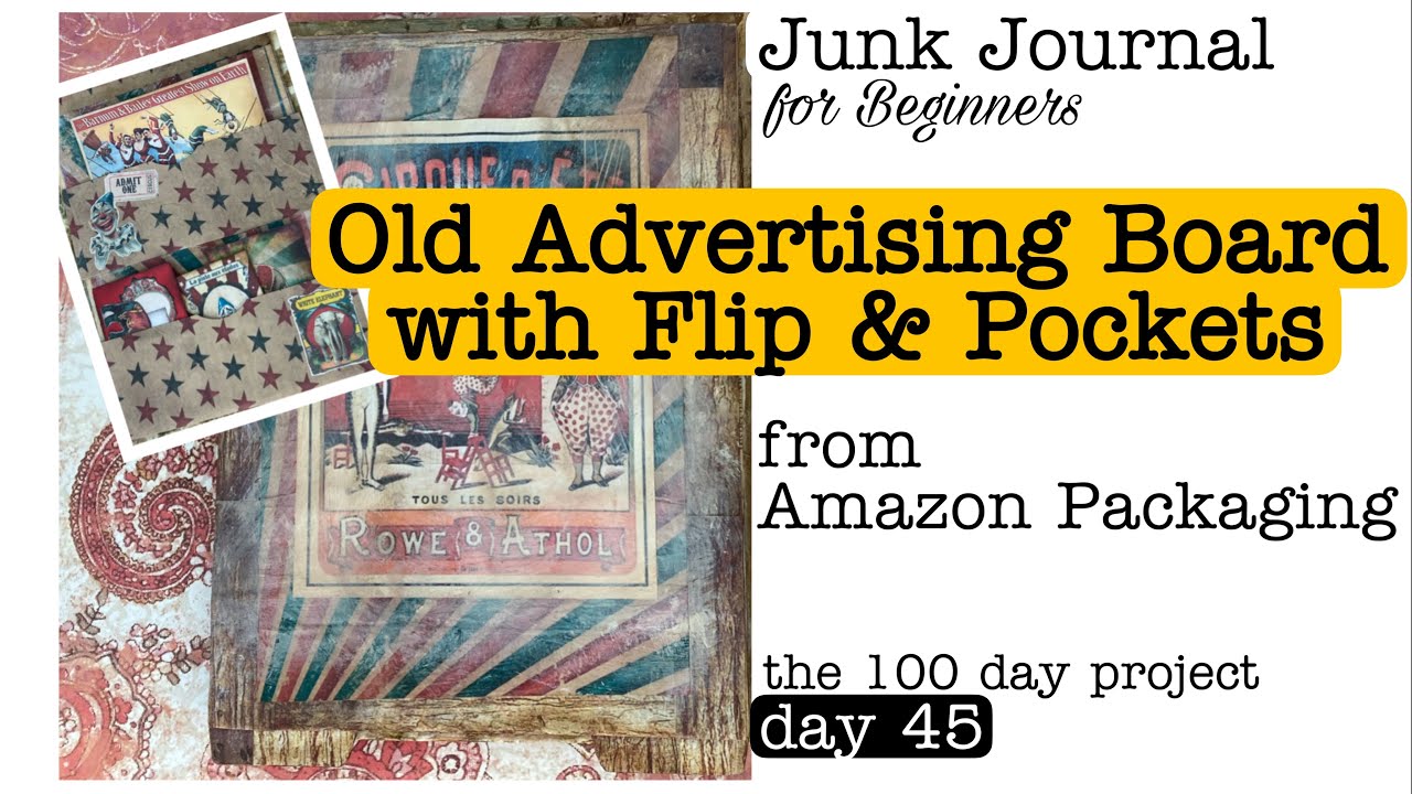 How to Make & Age an Old Advertising Board with Flip & Pocket from ...