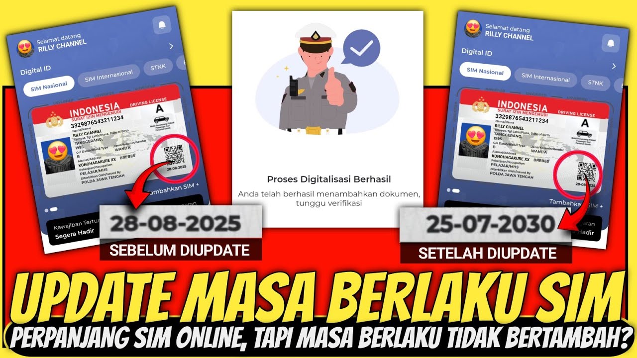 Cara merubah masa berlaku SIM Online | Cara Update Masa Berlaku SIM ...