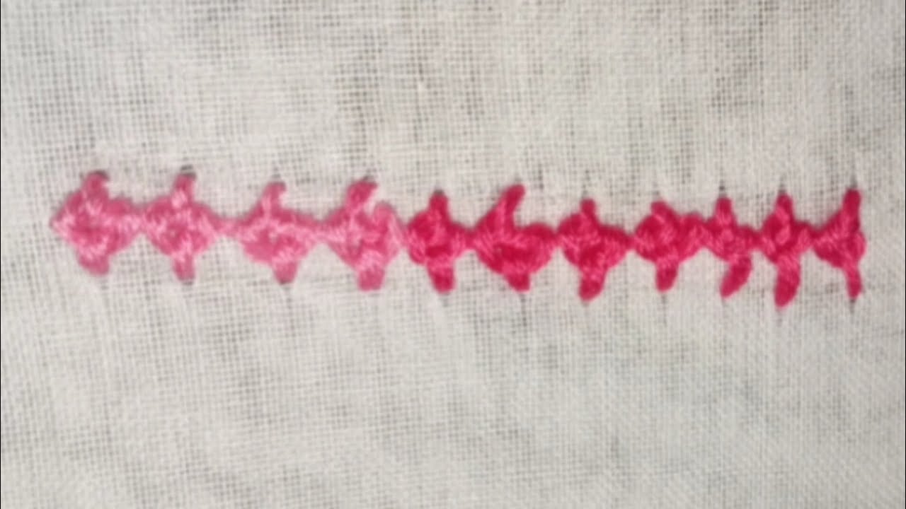 Basque knot stitch hand embroidery design. - YouTube