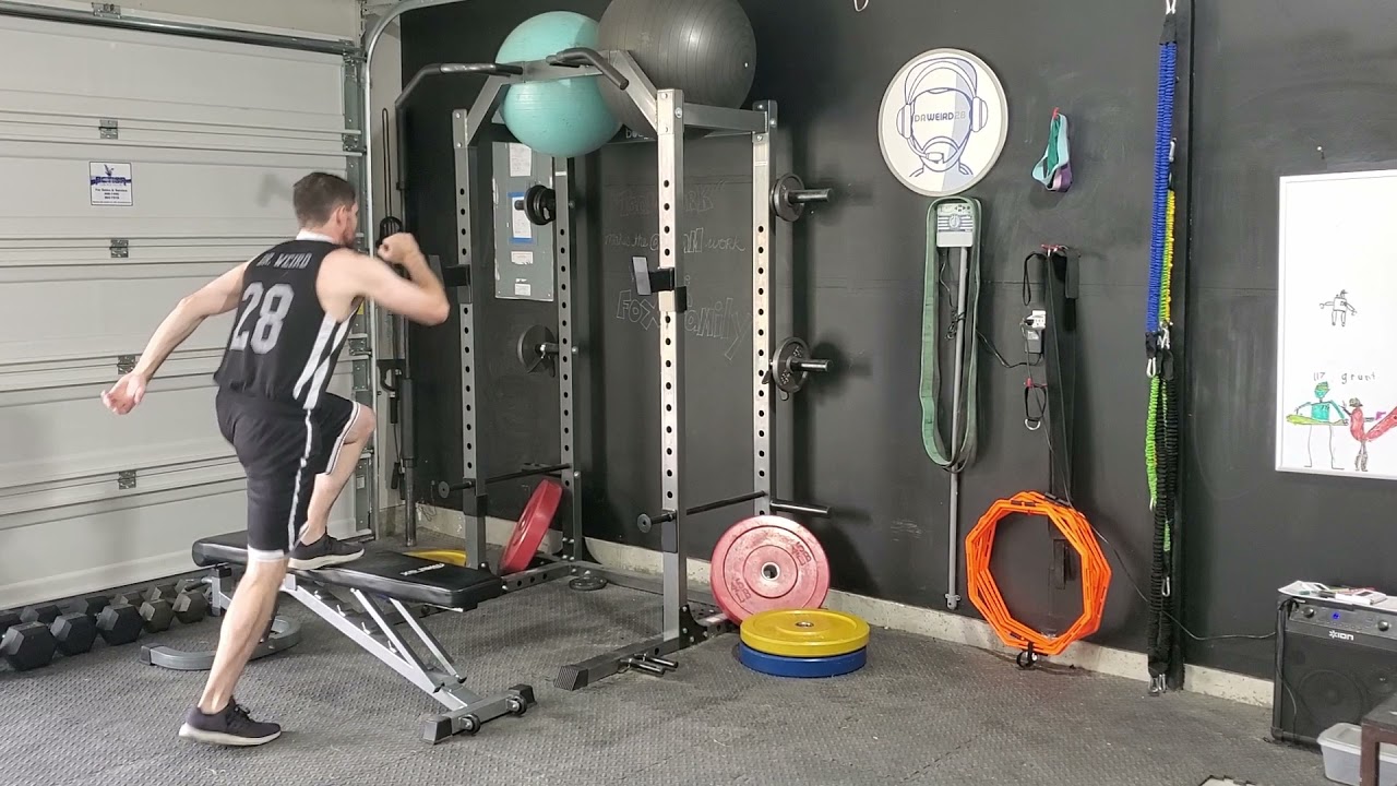 Alternating Step Up Jumps - YouTube