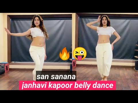 Janhvi Kapoor belly dances to SRK and Kareena's song San Sanana | Watch video