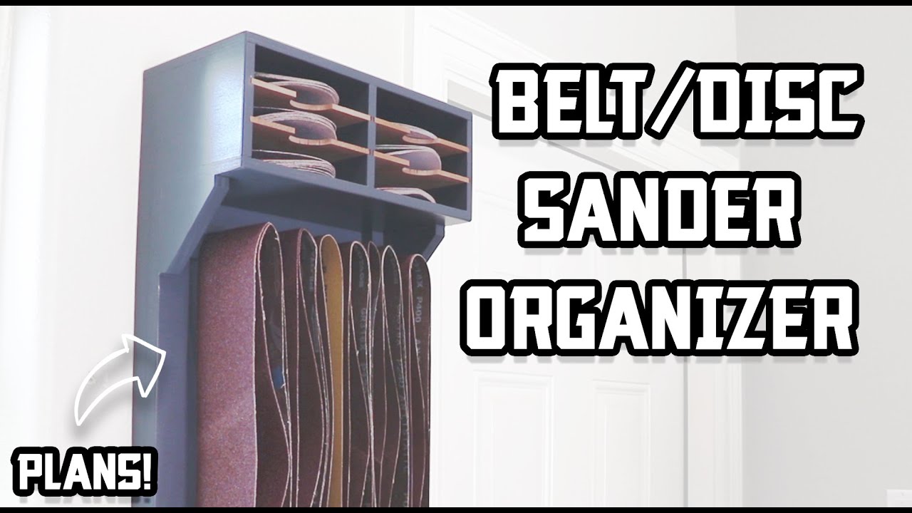 Easy DIY Sanding Organizer! // Shop Organization - YouTube