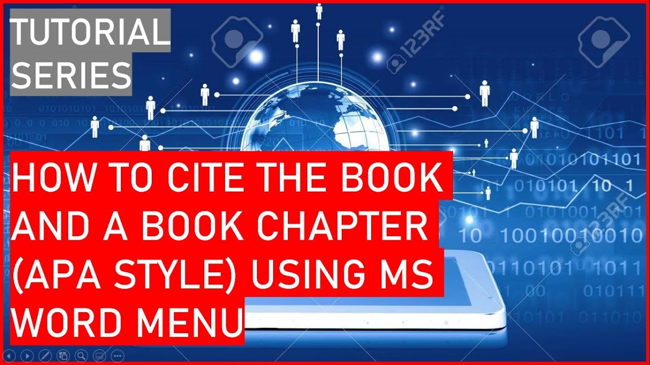 Cara sitasi buku dan book chapter (APA Style) pakai MS Word - YouTube