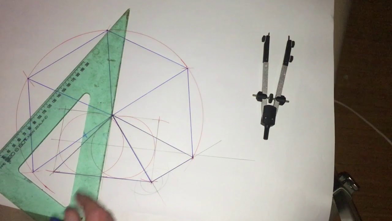 Khafre's Pyramid 3D model Compass & Straight Edge Geometry how to - YouTube