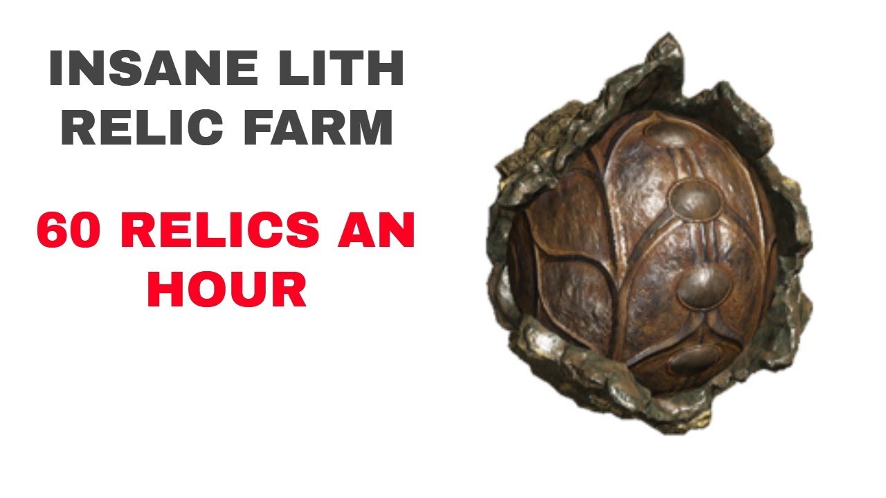 WARFRAME Lith Relic Farming guide (60 RELICS AN HOUR) - YouTube