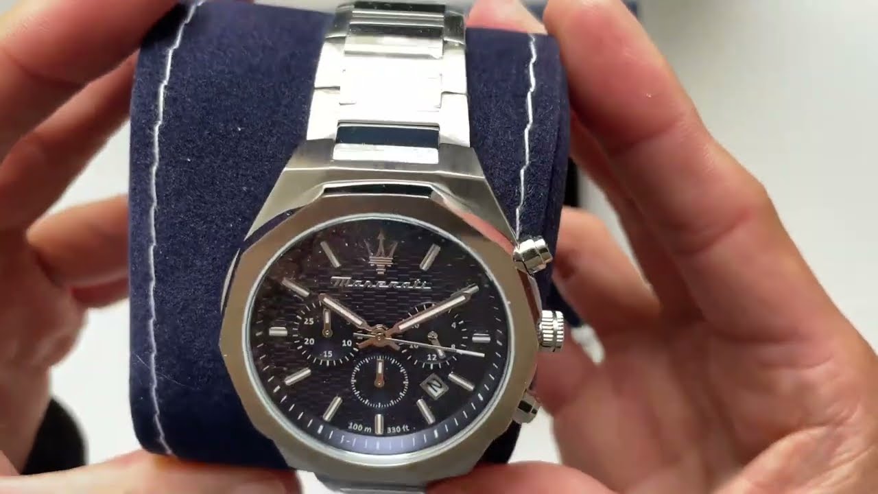 Maserati R8873642004 Chronograhp - YouTube