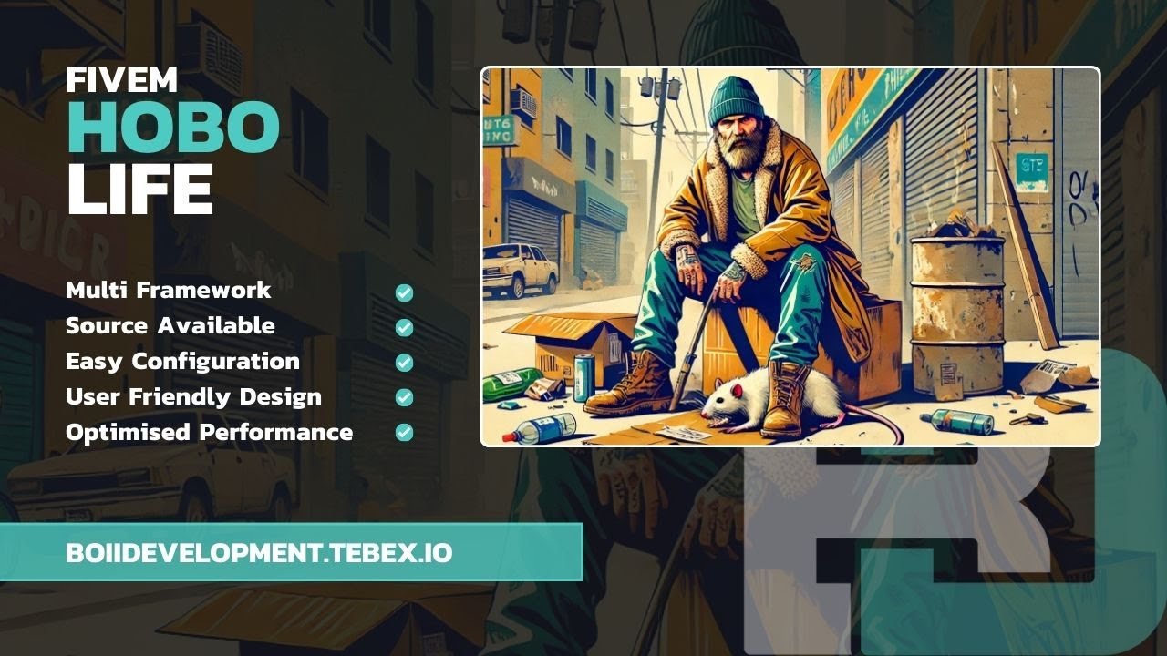 FiveM Hobo Life Script | [ESX / QBCore / QBX / OX] - YouTube