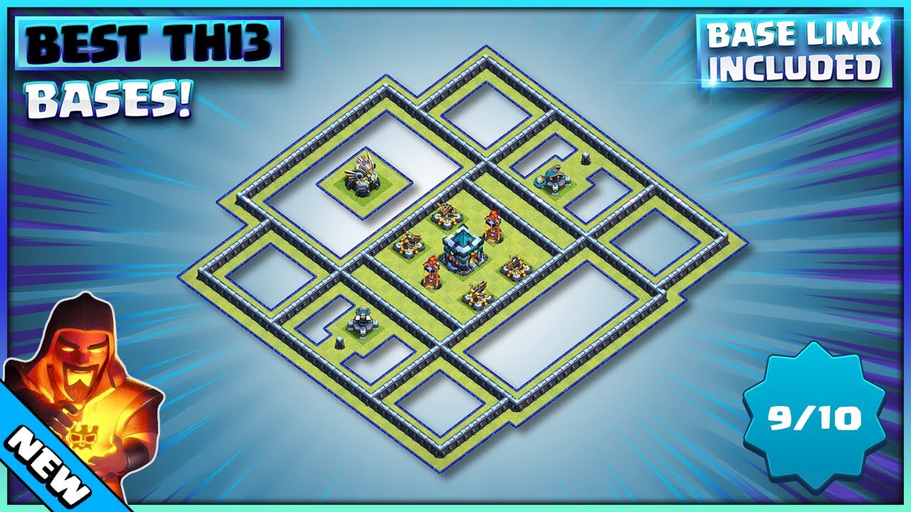 NEW CUSTOM BASE (NO 3 STARS) | TH13 Base + TH13 Base Layout Link ...