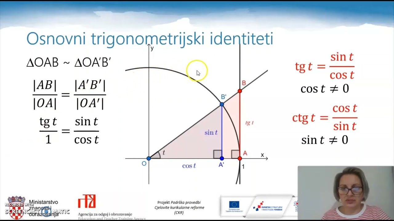 Matematika, 3.r. SŠ - Trigonometrijski identiteti, 1. dio - YouTube