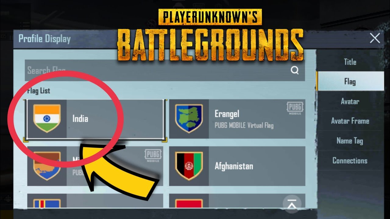 Pubg me Flag Change kaise kare | How To Change Flag in Pubg Mobile ...