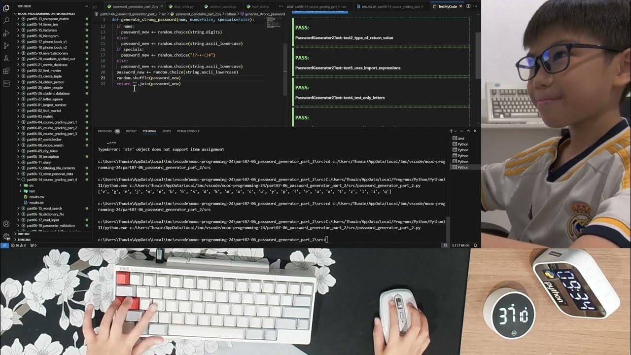 study with me | code with me | HHKB keyboard | asmr | 40 min real time ...