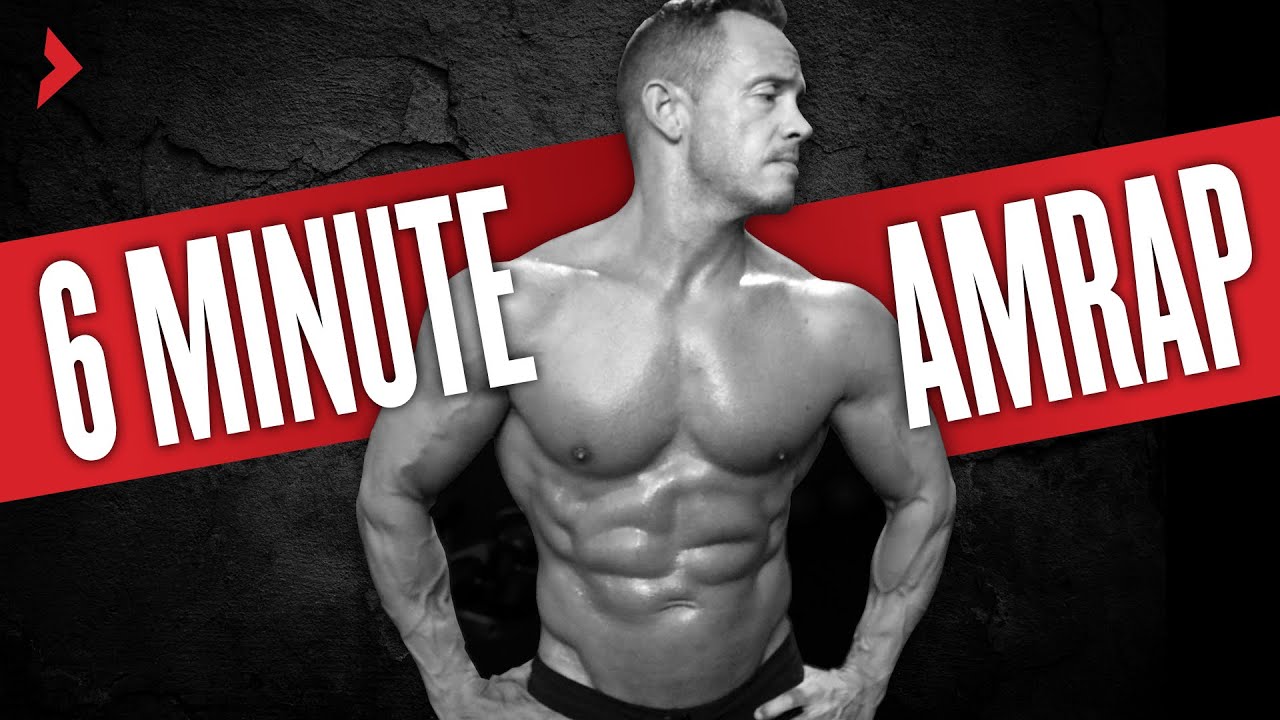 6 Minute AMRAP - Dumbbell & Bodyweight Home Workout - YouTube