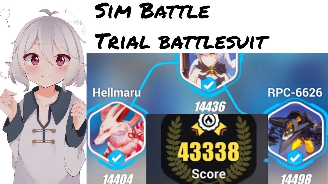HI3 - Sim Battle ( Trial Battlesuit - Hellmaru/HoV/RPC ) - YouTube