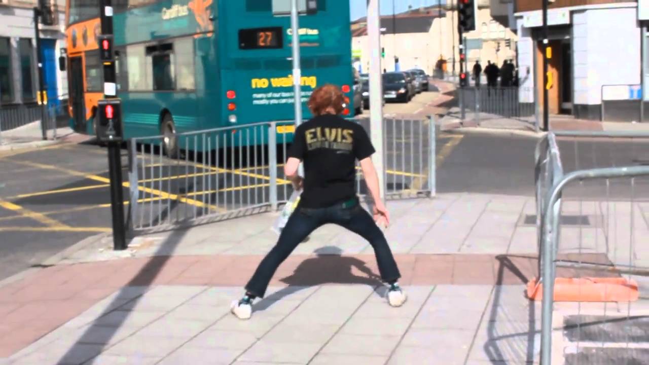Awesome# Dancing Dude in Cardiff! - YouTube