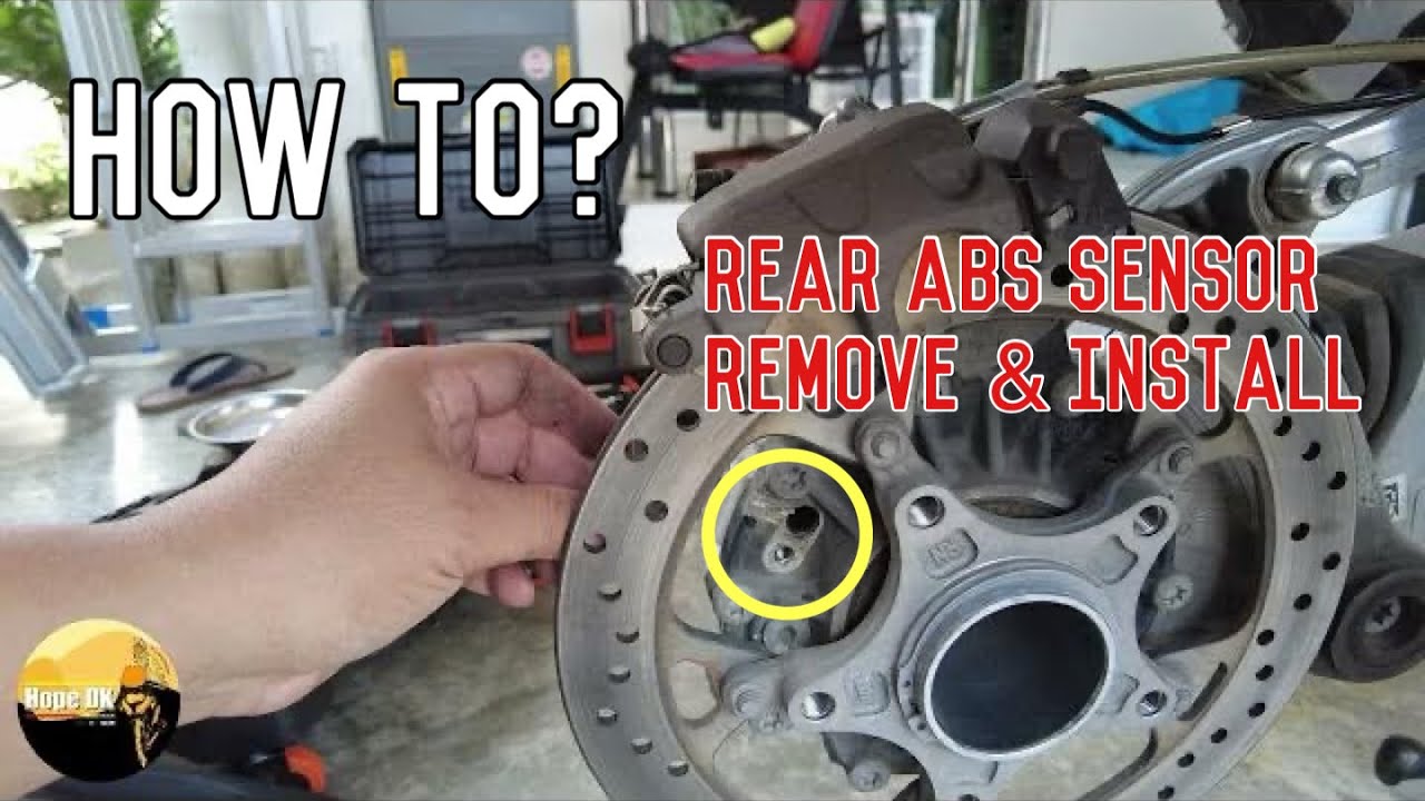 BMW R1200GS How to EP.06 : Rear Wheel ABS Sensor Remove & Install(วิธี ...