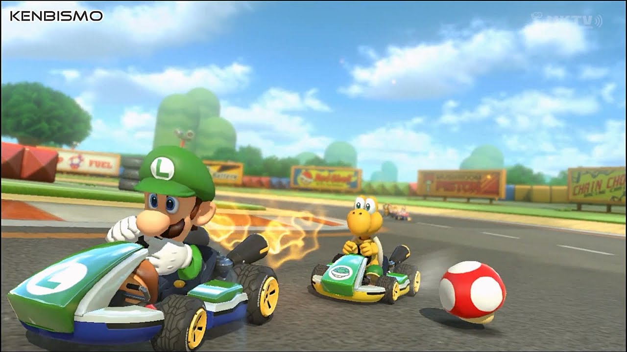 Luigi race at Mario Circuit Highlight Mario Kart Game 1080p HD - YouTube
