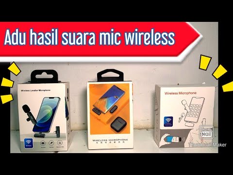 perbandingan hasil suara 3 jenis mic wireless lavalier - YouTube