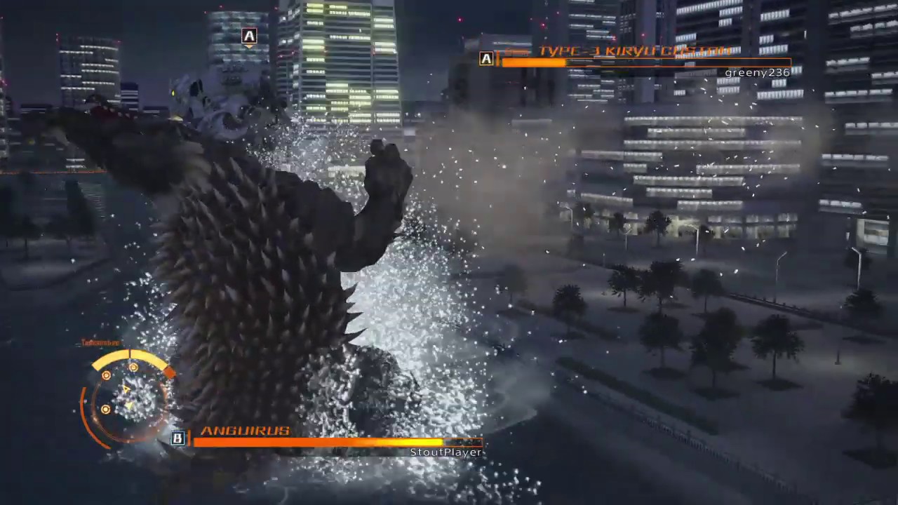 GODZILLA PS4 : Anguirus vs Kiryu - YouTube