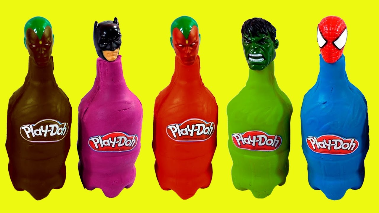 Learn Colors With Pacman Superhero Bottles For Kids, Toddlers, Children ...