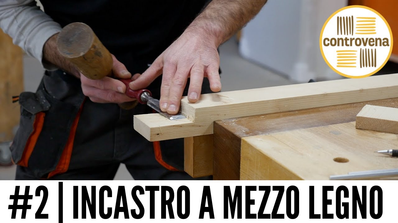 INCASTRO A MEZZO LEGNO FATTO A MANO | INCASTRI #2 | Falegnameria, fai ...