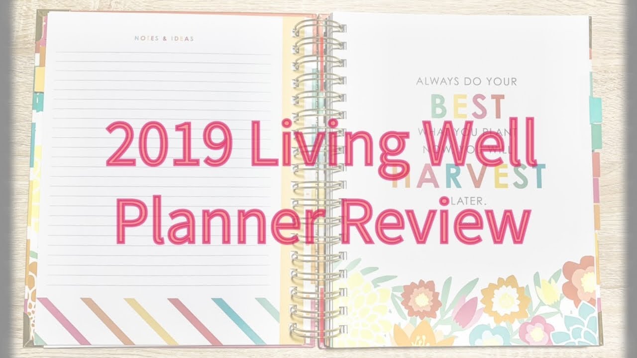 2019 Living Well Planner | Review and Flip Through - YouTube