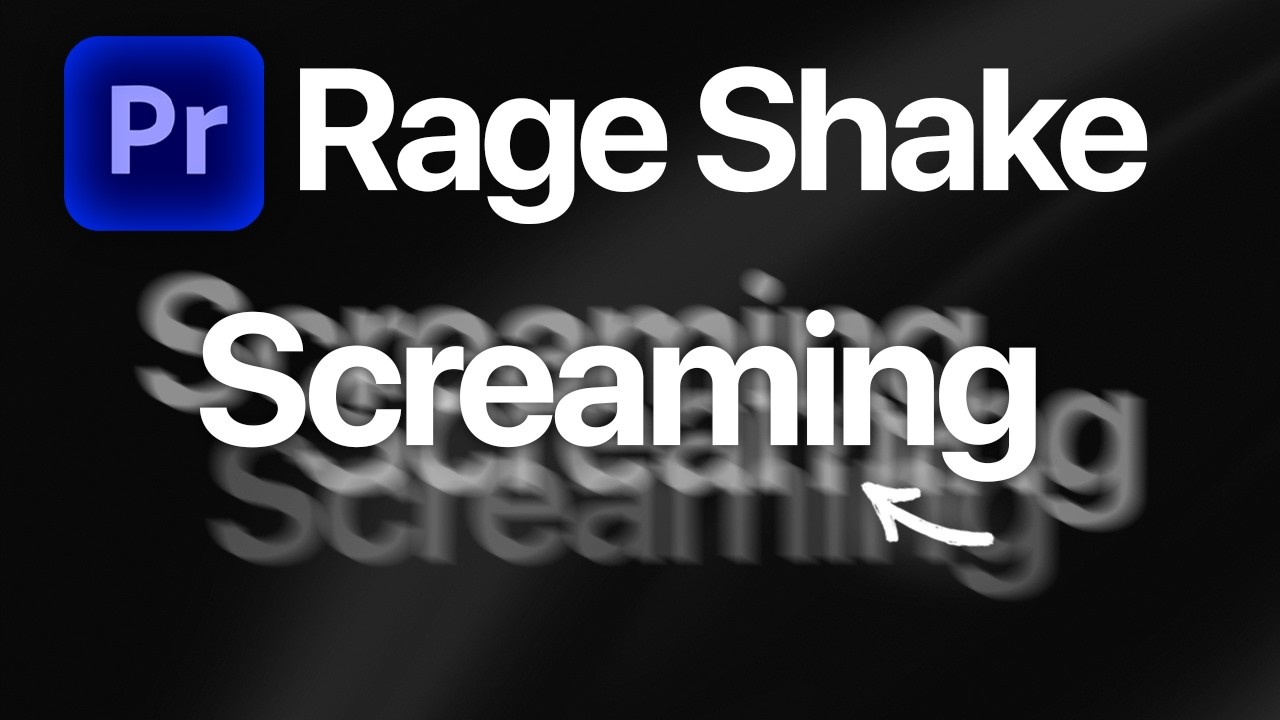 How To Make Screaming Text Shake in Premiere Pro - YouTube