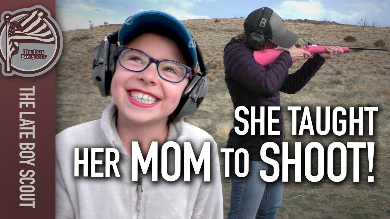 9 Year Old "Firearm Instructor" Teaches her Mom to Shoot 😁🇺🇸 - YouTube
