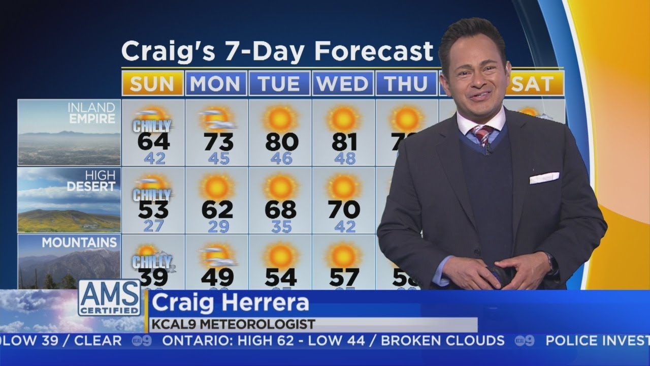 Craig Herrera's Weather Forecast (March 4) - YouTube