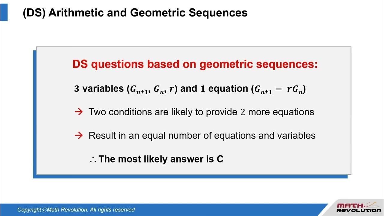 U2. (DS) Arithmetic and Geometric Sequences - YouTube