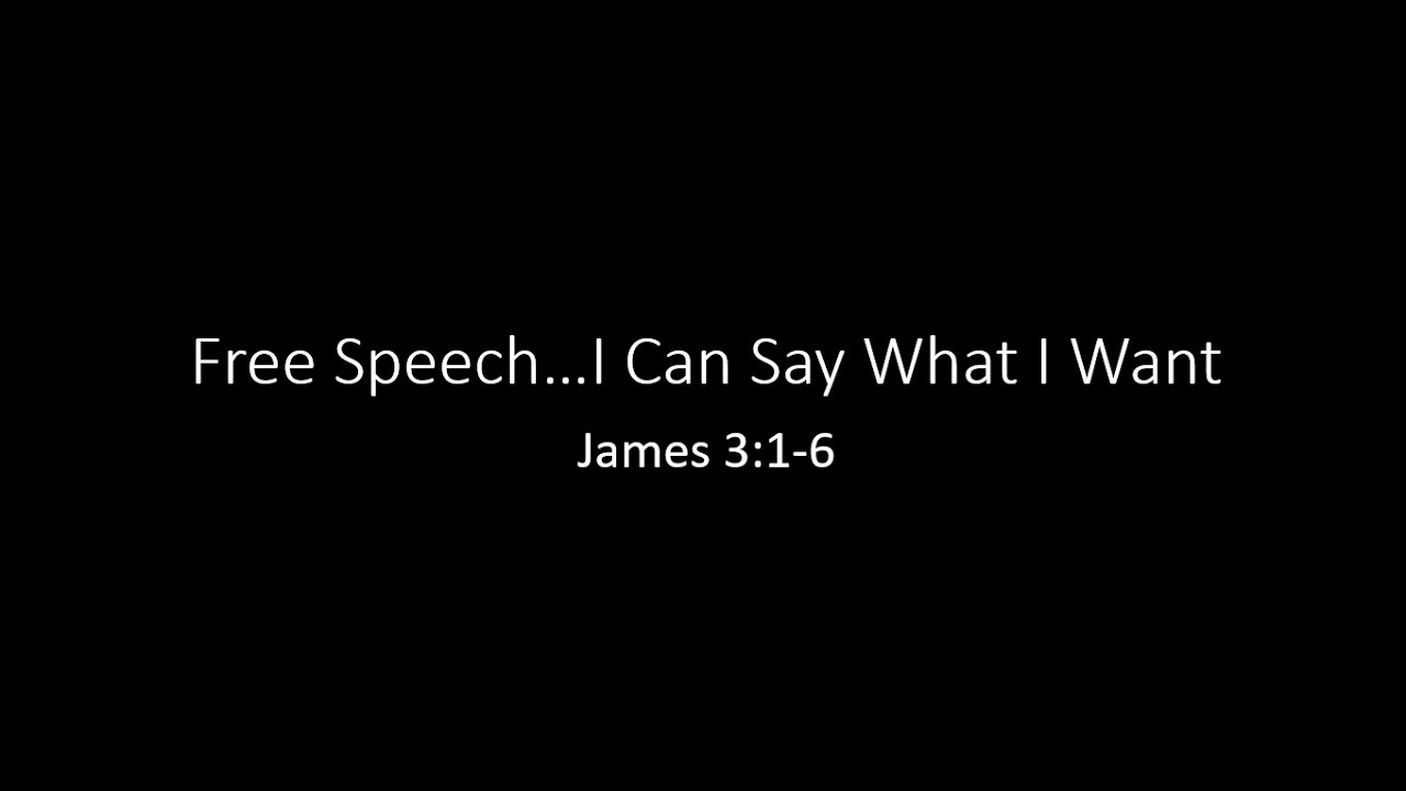 Free Speech…I Can Say What I Want - YouTube