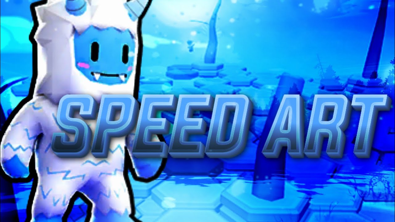 Banner de stumble guys /SPEED ART / Faço banner - YouTube