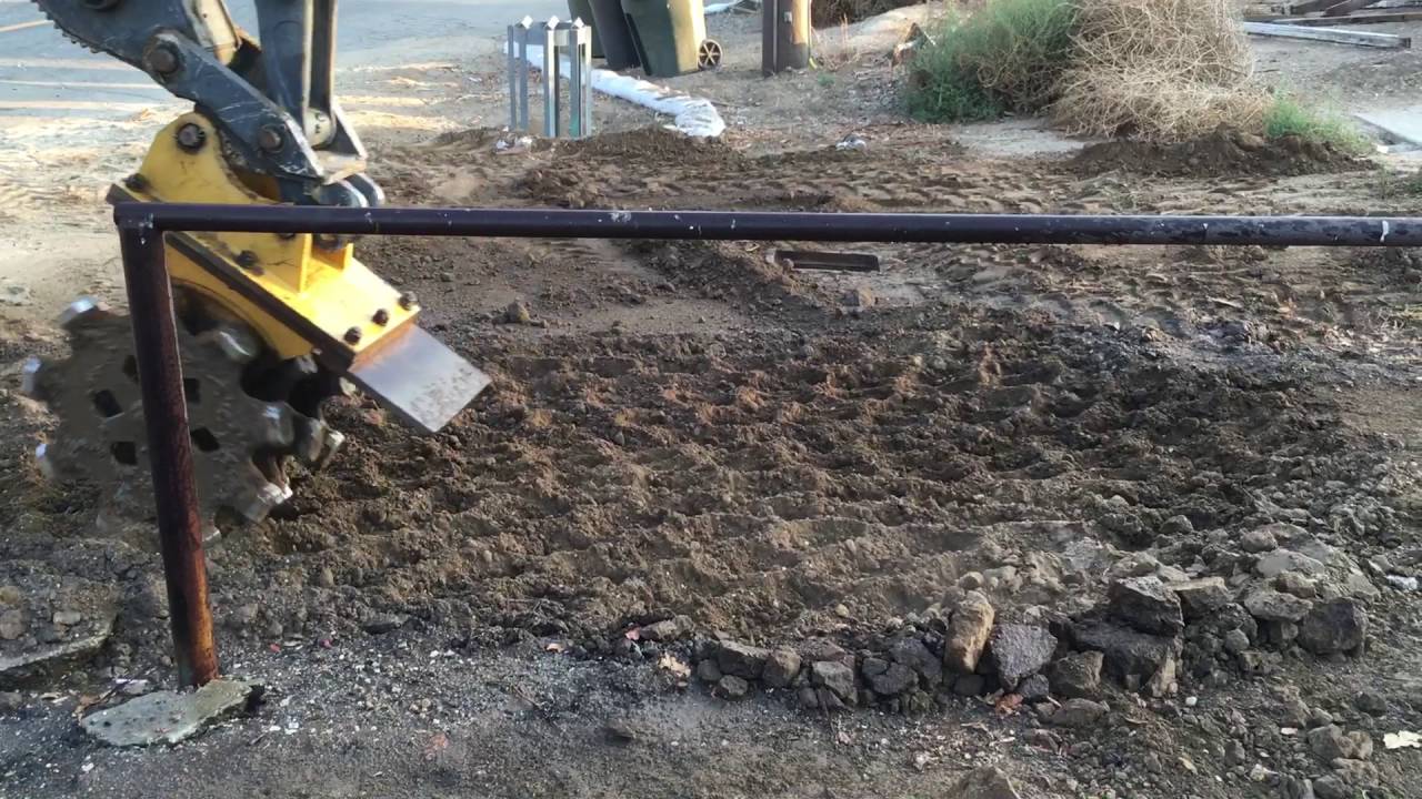 Soil Compaction with a Backhoe - YouTube