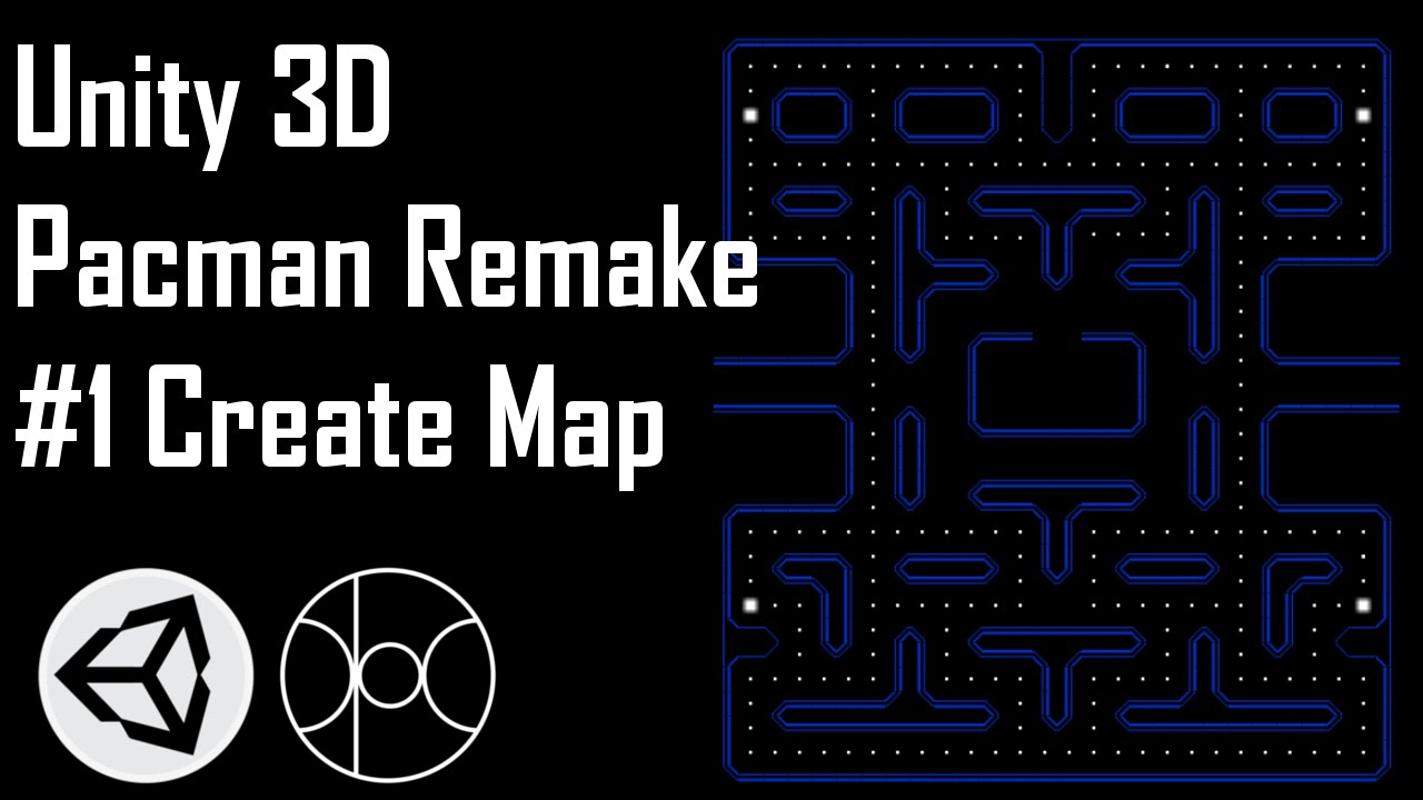 Unity 3D Pacman Remake #1 | Create Map - YouTube