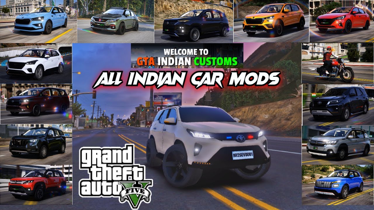 ALL INDIAN CAR MODS FREE FOR GTA 5 | IN HINDI - YouTube