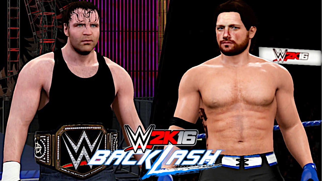 WWE Backlash 2016: Dean Ambrose vs. AJ Styles (WWE World Championship ...