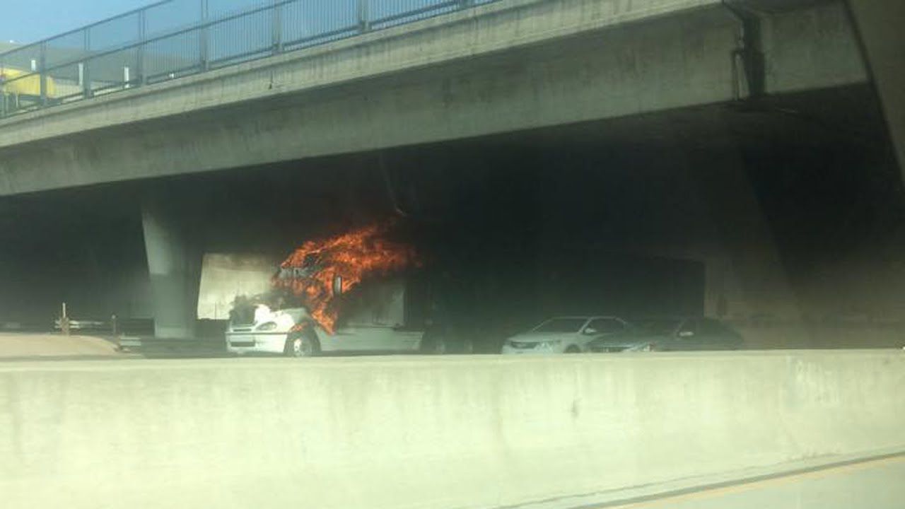 10 Freeway Reopens in East L.A. After Big Rig Fire Prompts Hourslong ...