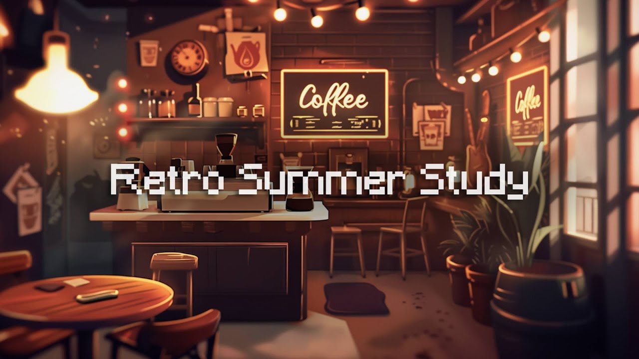 Retro Summer Study: 90's Hip-Hop Lo-Fi 🎧☕ Café Vibes for Chill Study ...