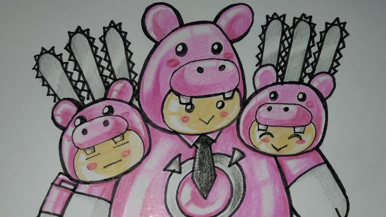 How to draw Titan MooDeng 🦛 วาดไททัน หมูเด้ง น่ารัก ตะมุตะมิ ...