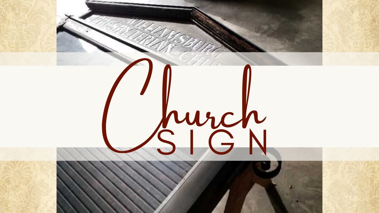 Wood & Metal Sign Restoration | Church Sign - After - YouTube