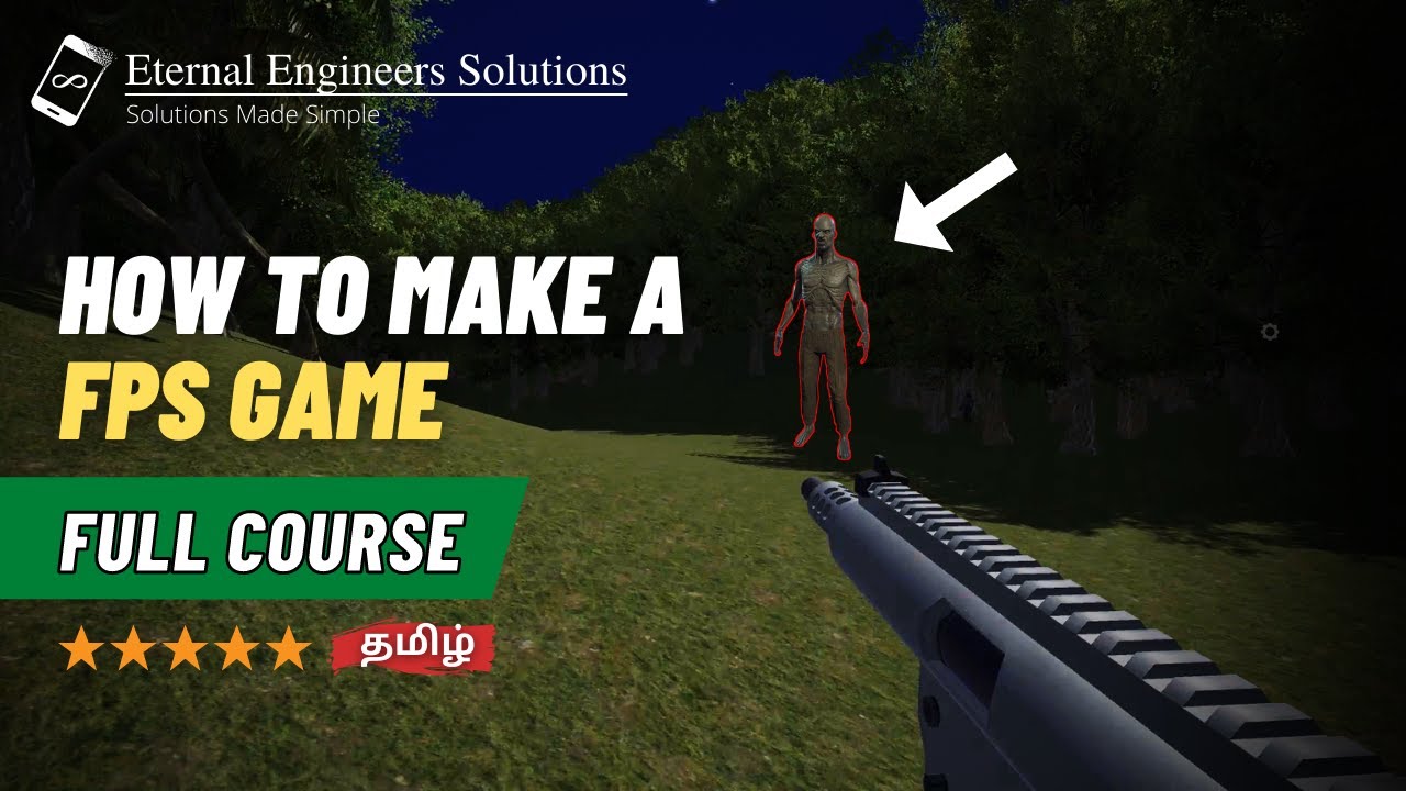 Complete 3d Game development tutorial in தமிழ் | Zombie Shooter Game ...