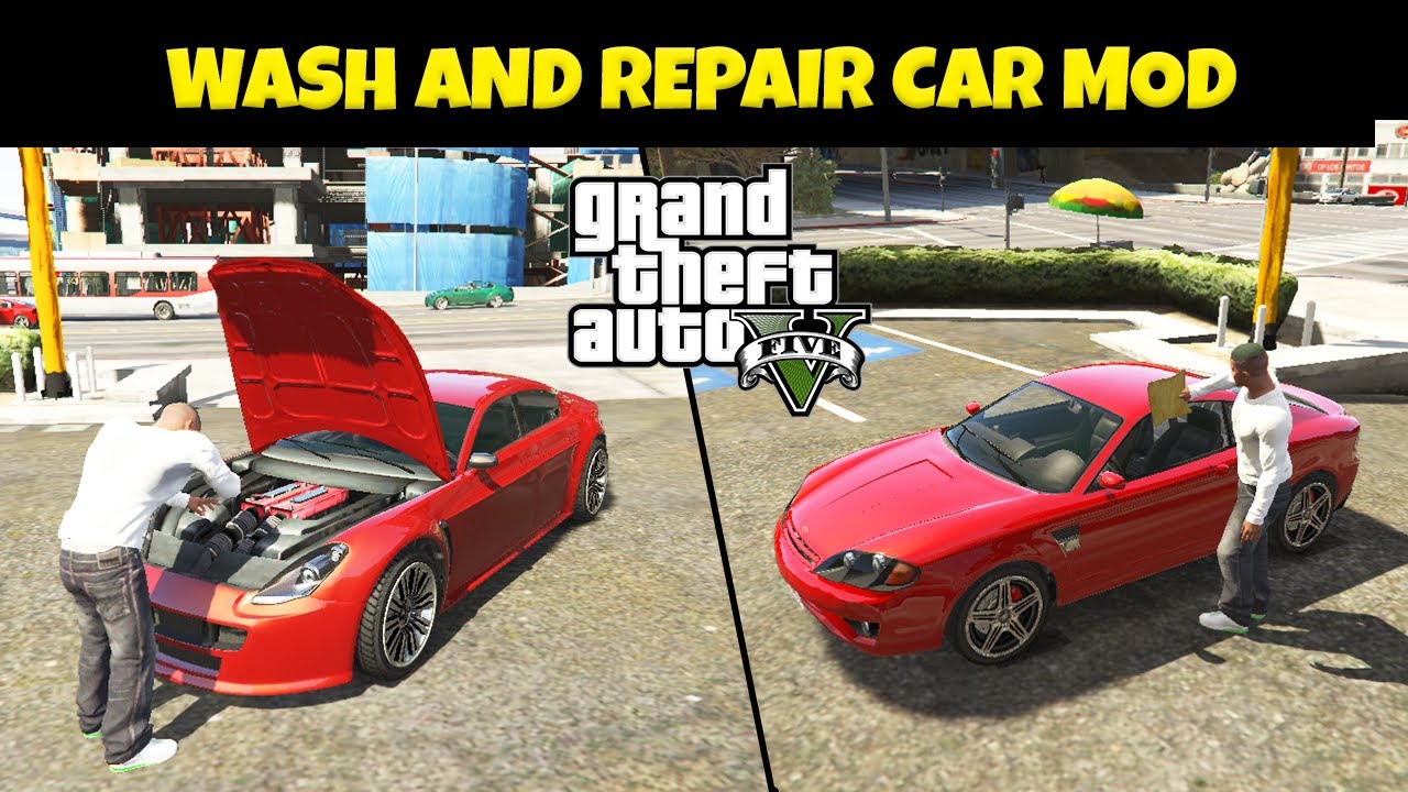 How to install Wash and Repair Car Anywhere mod in GTA 5 - YouTube