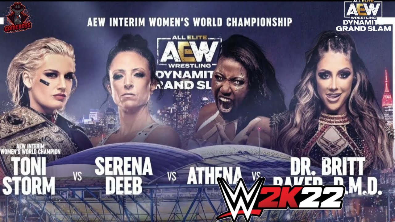 AEW INTERIM CHAMPIONSHIP TONI STORN vs SERENA DEEB vs ATHENA vs DR ...