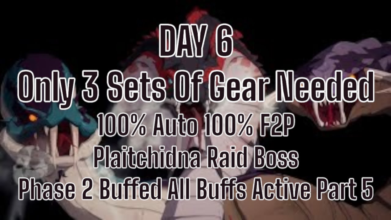 Plaitchidna Raid Boss Phase 2 Buffed All Buffs Active Part 5 - Black ...