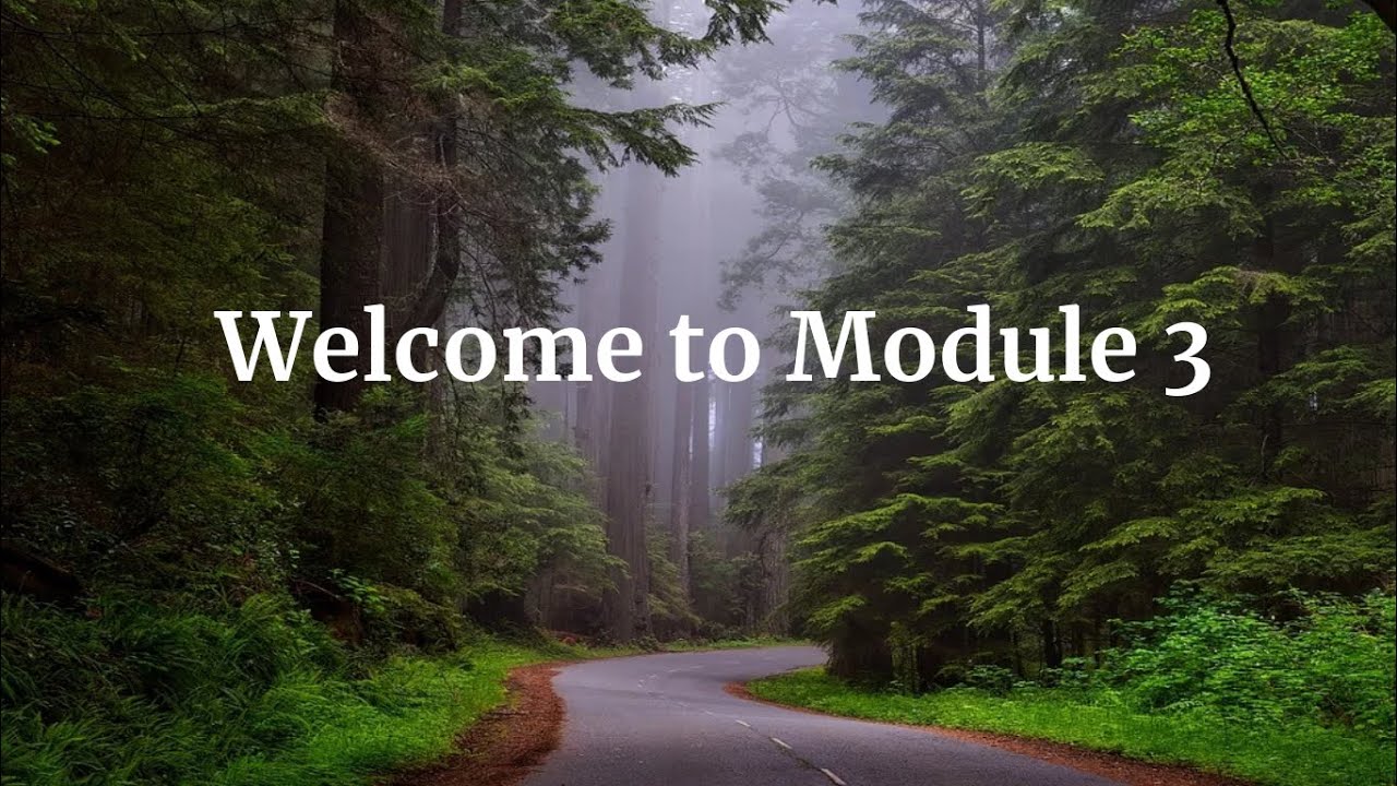 Welcome to Module 3 - YouTube