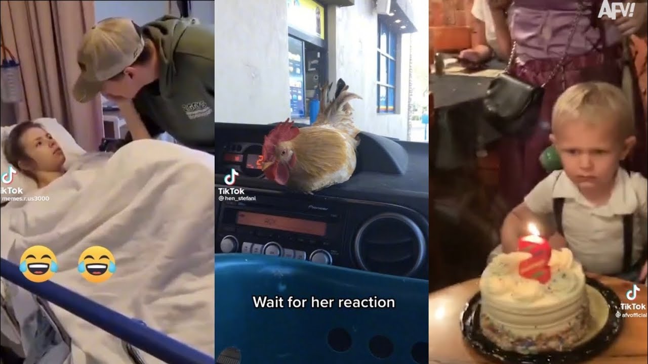 Hilarious reactions to funny tiktoks for 12 minutes straight 🤼🤰🏻 ...