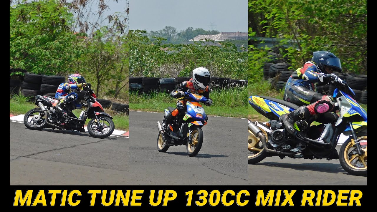 MATIC TUNE UP 130cc MIX RIDER - MCR FINAL ROUND, SIRKUIT GELORA BUNG TOMO SURABAYA - YouTube